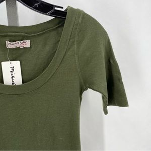 Michael Stars | Tops | Nwt Michael Stars Dark Green Shirt | Poshmark